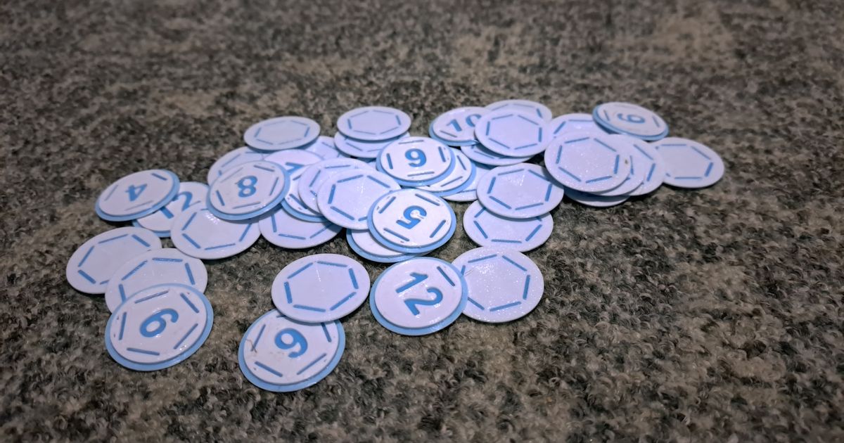 | Catan | Number Chits - seaferers by Sedak | Download free STL model ...
