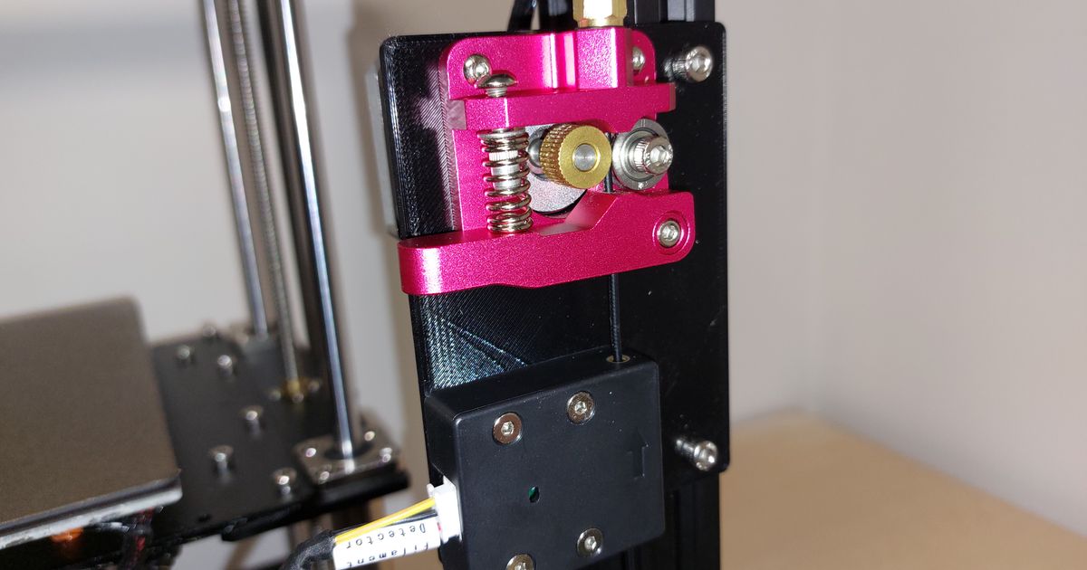 Creality Ender 5 Pro Extruder Mounting Plate With Filament Run-out Sensor by Lorien | Download ...