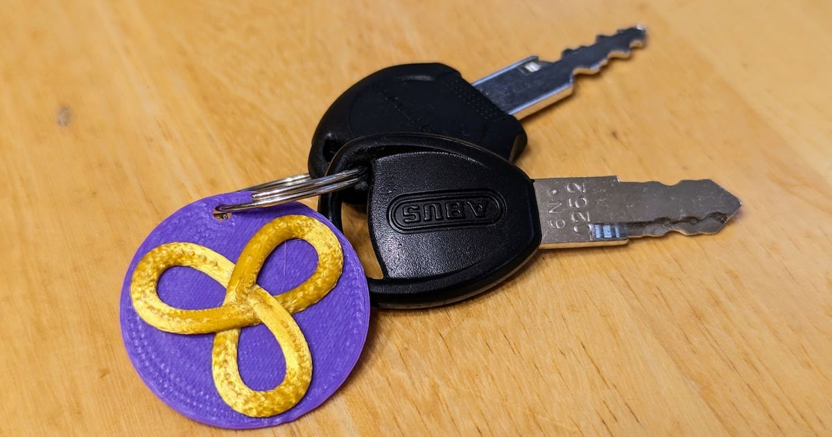 Triquetra (Trinity Knot) Key Tag by Ian Foulds | Download free STL ...