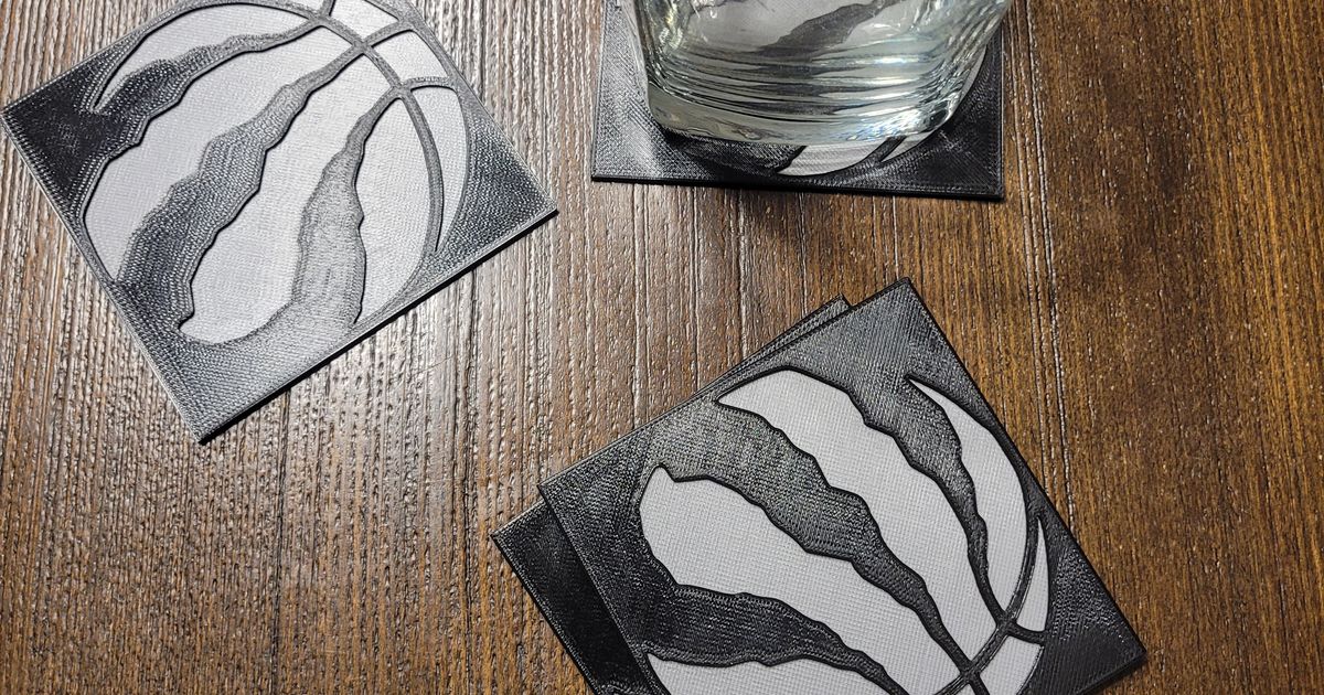 Toronto Raptors coasters by WisersDulux | Download free STL model ...