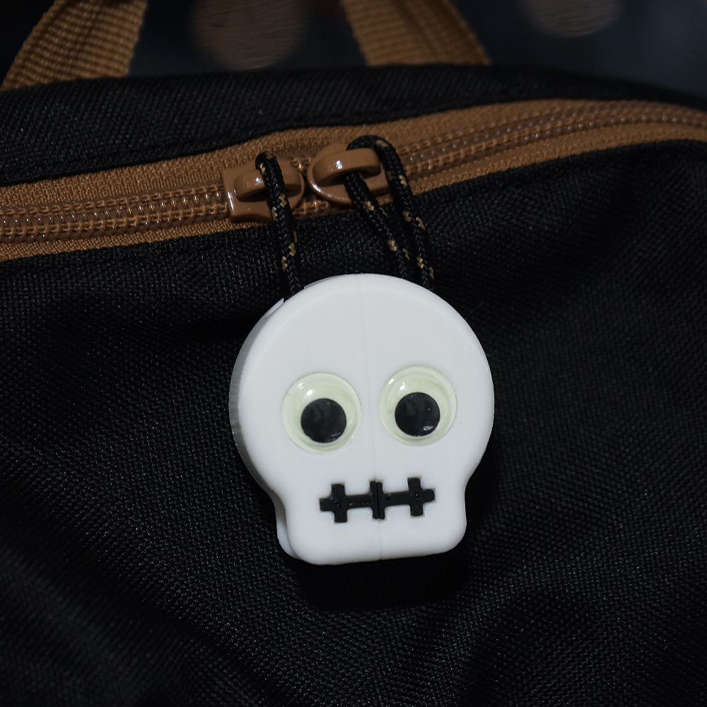 Zipper Pull - Skull Face by Whadup | Download free STL model ...