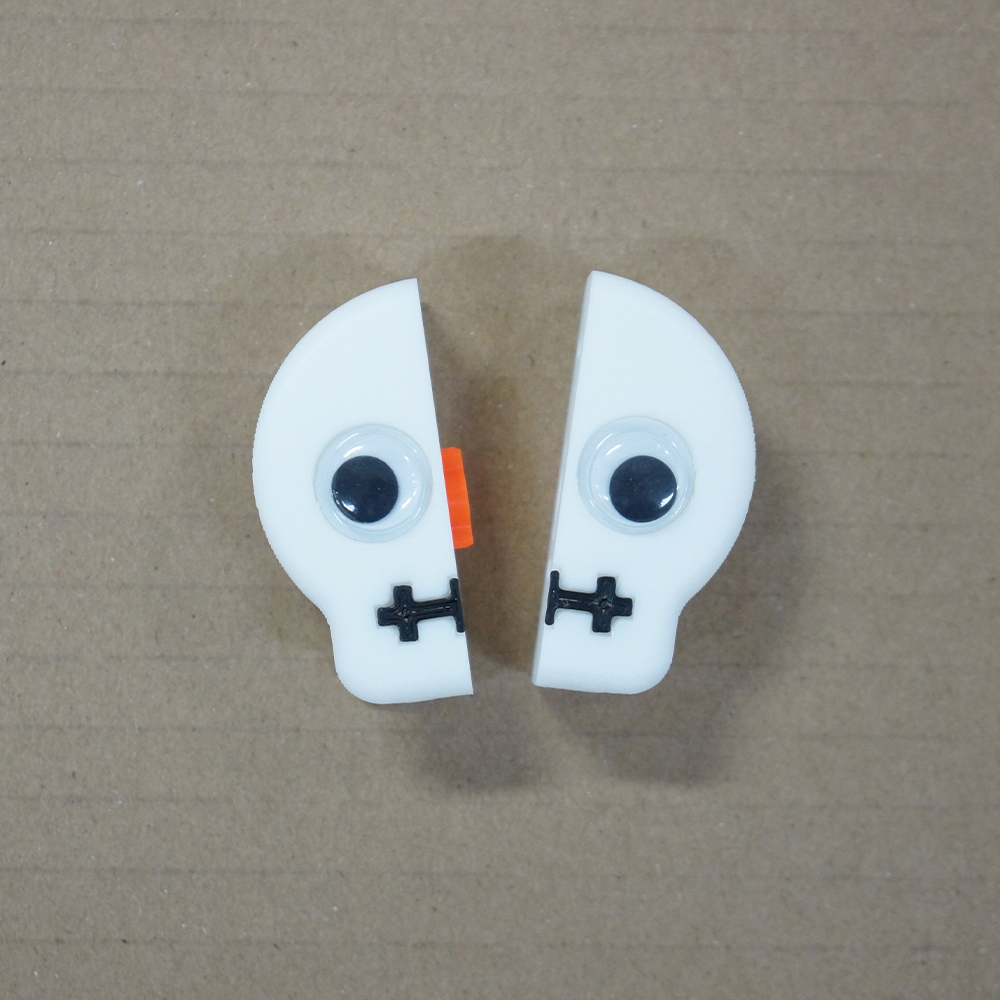 Zipper Pull - Skull Face by Whadup | Download free STL model ...