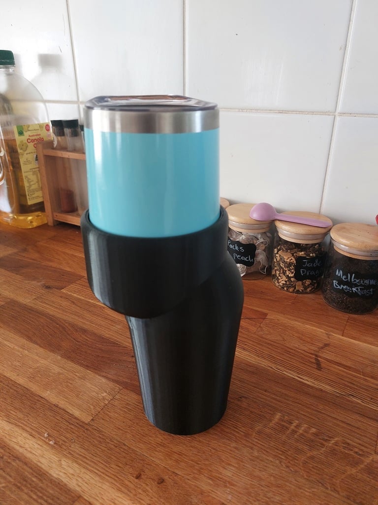 Insulated cup cup holder adapter by Tpaoli | Download free STL model ...
