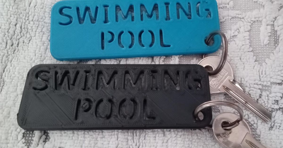 Pool Key Tag by Tuckstir | Download free STL model | Printables.com