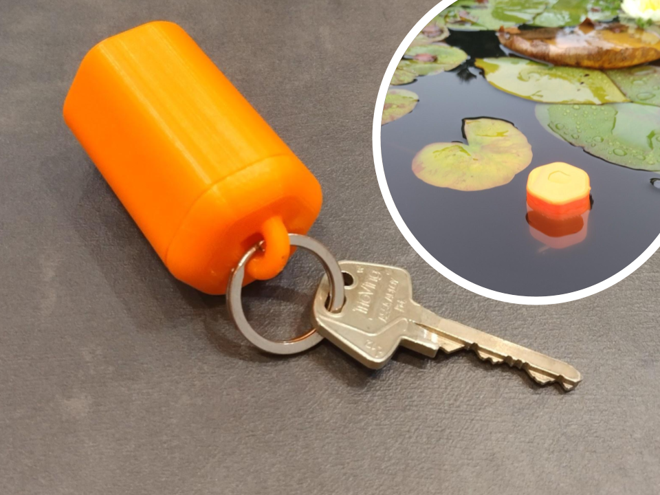 Hi-Viz Key Float - Recycled Champagne Cork by Rob | Download free STL ...