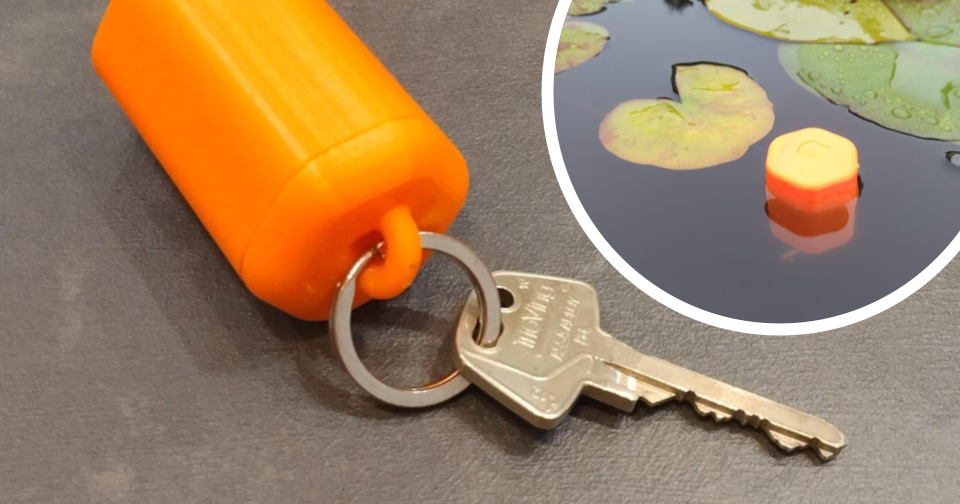 Hi-Viz Key Float - Recycled Champagne Cork by Rob | Download free STL ...
