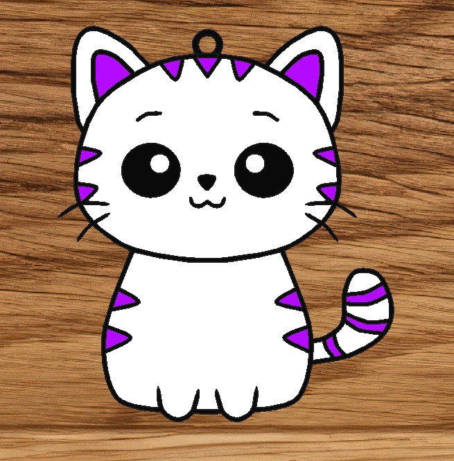 CUTE MULTICOLOR CAT KEYCHAIN by Behnam | Download free STL model ...