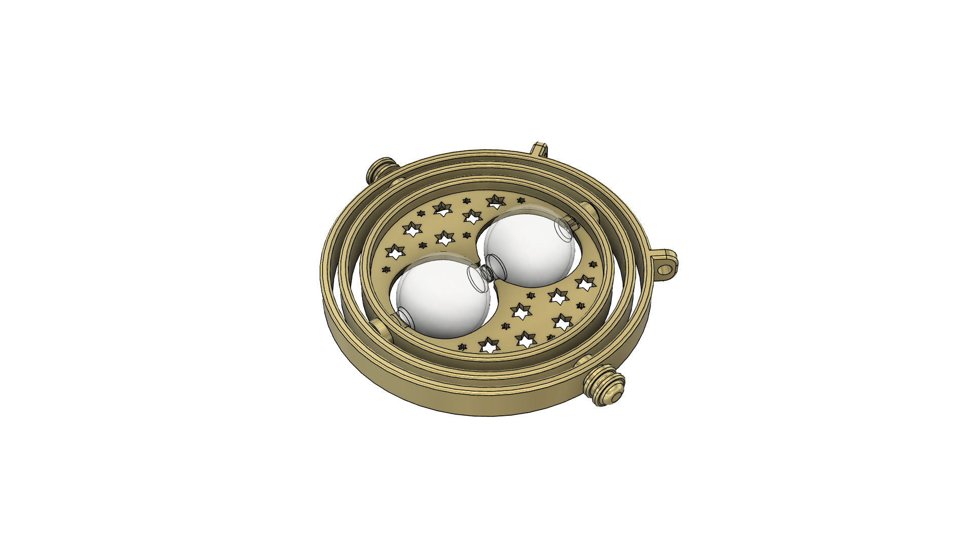 Hermione's Time Turner - with print in place rings by Brett | Download ...