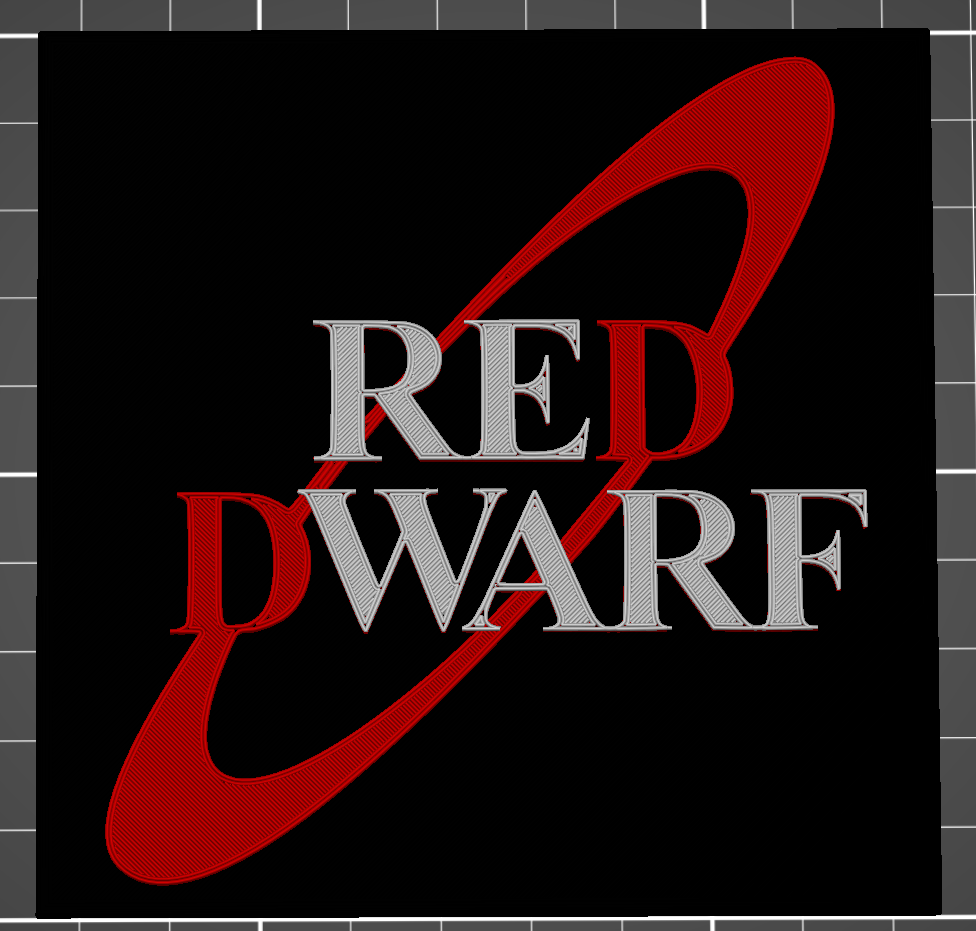 Red Dwarf Logo Coaster/Plaque by Equinox21 | Download free STL model ...