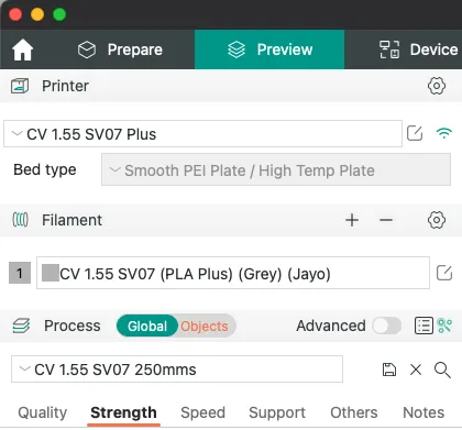 CV's OrcaSlicer Presets V1.5.5 for SV07/Plus & klipperized SV06/Plus by Christian Vick ...