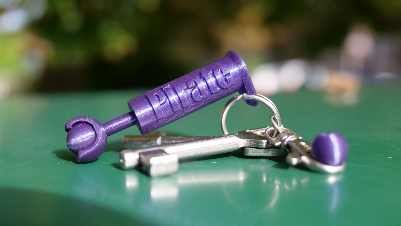 Working Keychain Cannon (Print-In-Place) by Makkuro | Download free STL ...