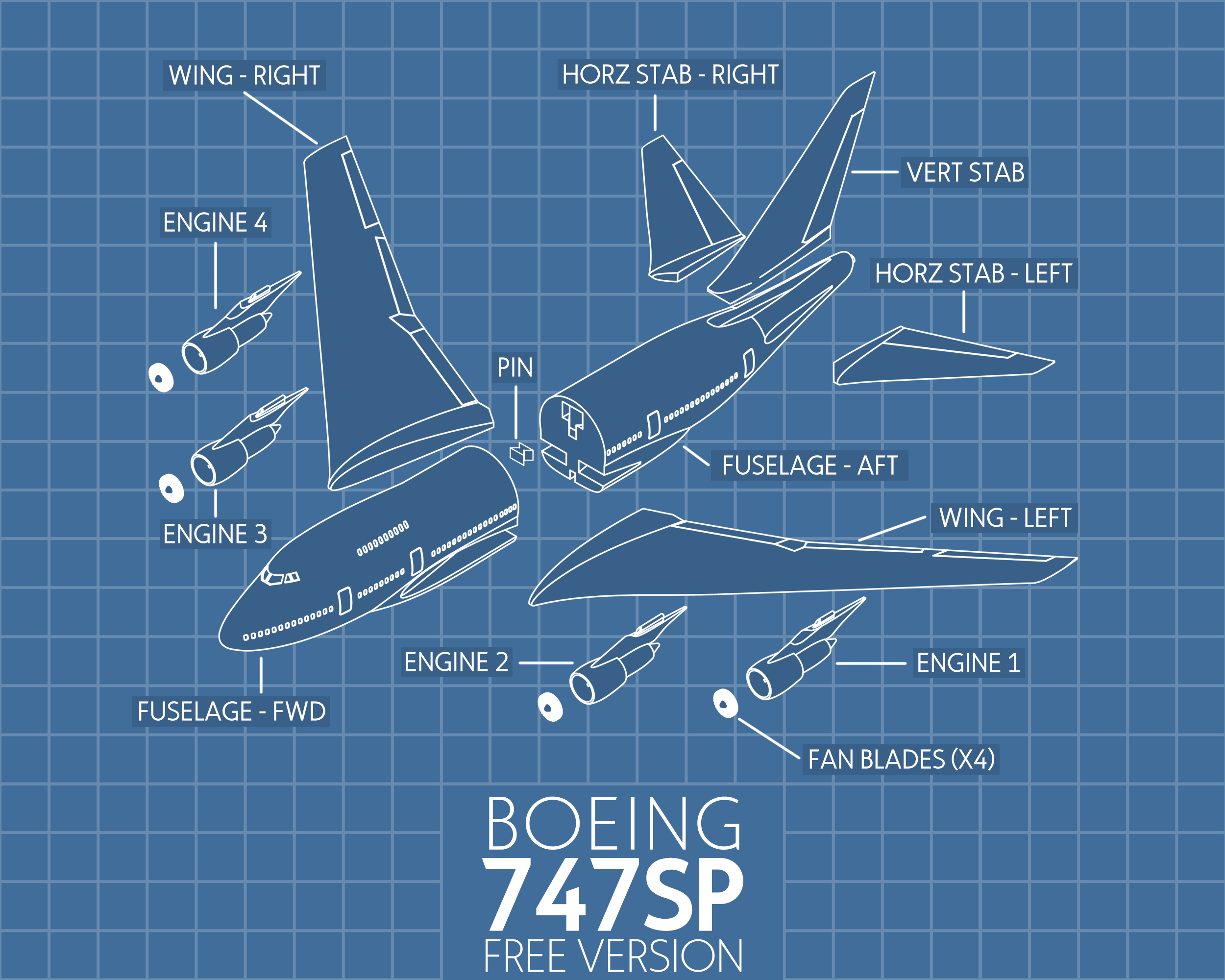 Boeing 747SP – 1:200 by CLERX | Download free STL model | Printables.com