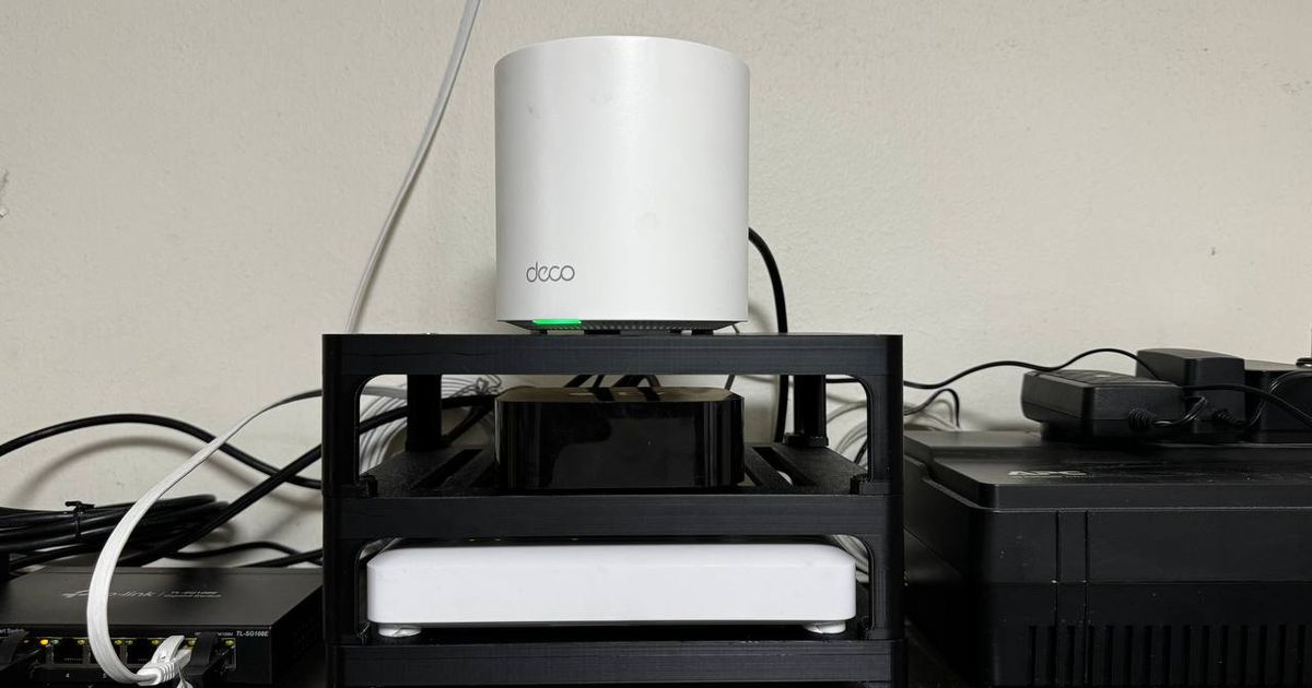 Magnetic Stackable Mini Rack (suitable for Router/Modem/Switch) by ...