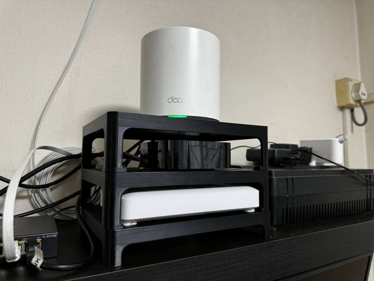 Magnetic Stackable Mini Rack (suitable for Router/Modem/Switch) by ...