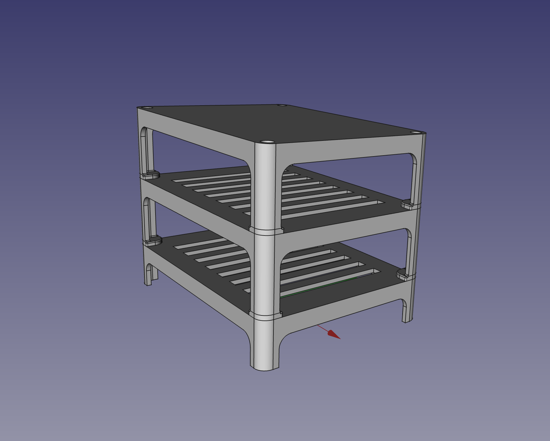 Magnetic Stackable Mini Rack (suitable for Router/Modem/Switch) by ...