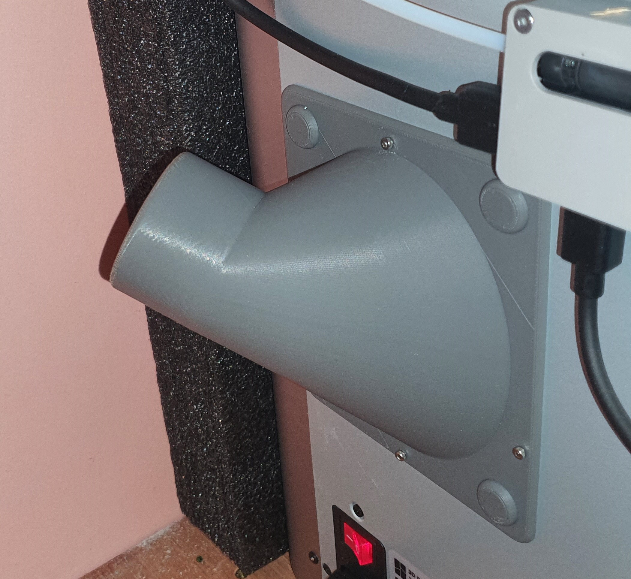 Bambu X1C P1S Air vent 50mm Hose Mount by Warlogh | Download free STL ...