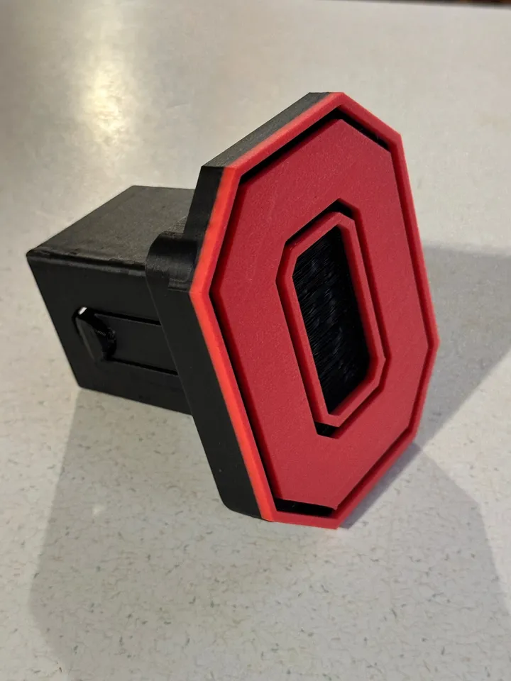 OSU Hitch Cover by JGowins | Download free STL model | Printables.com