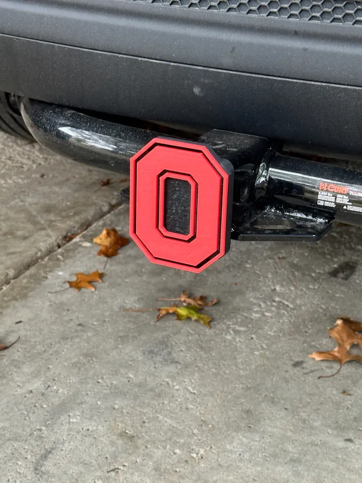 OSU Hitch Cover by JGowins | Download free STL model | Printables.com