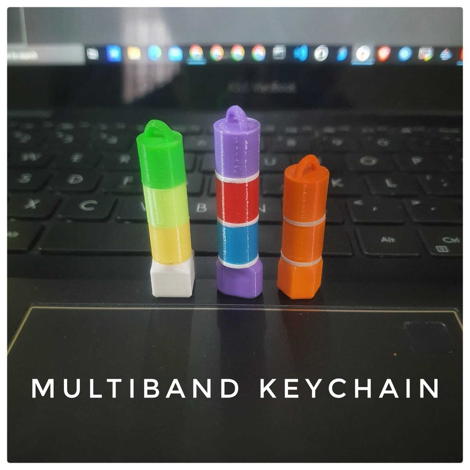 Multiband / Color Coded / Braille Keychain by yoni | Download free STL ...
