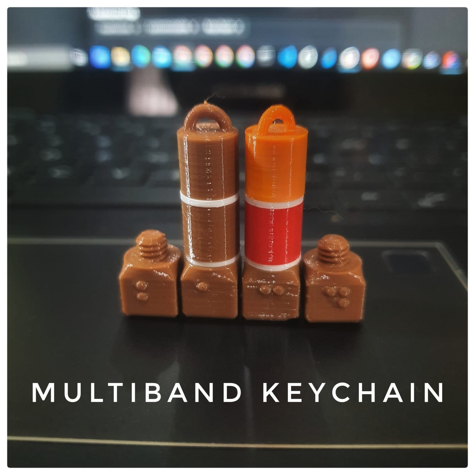 Multiband / Color Coded / Braille Keychain by yoni | Download free STL ...
