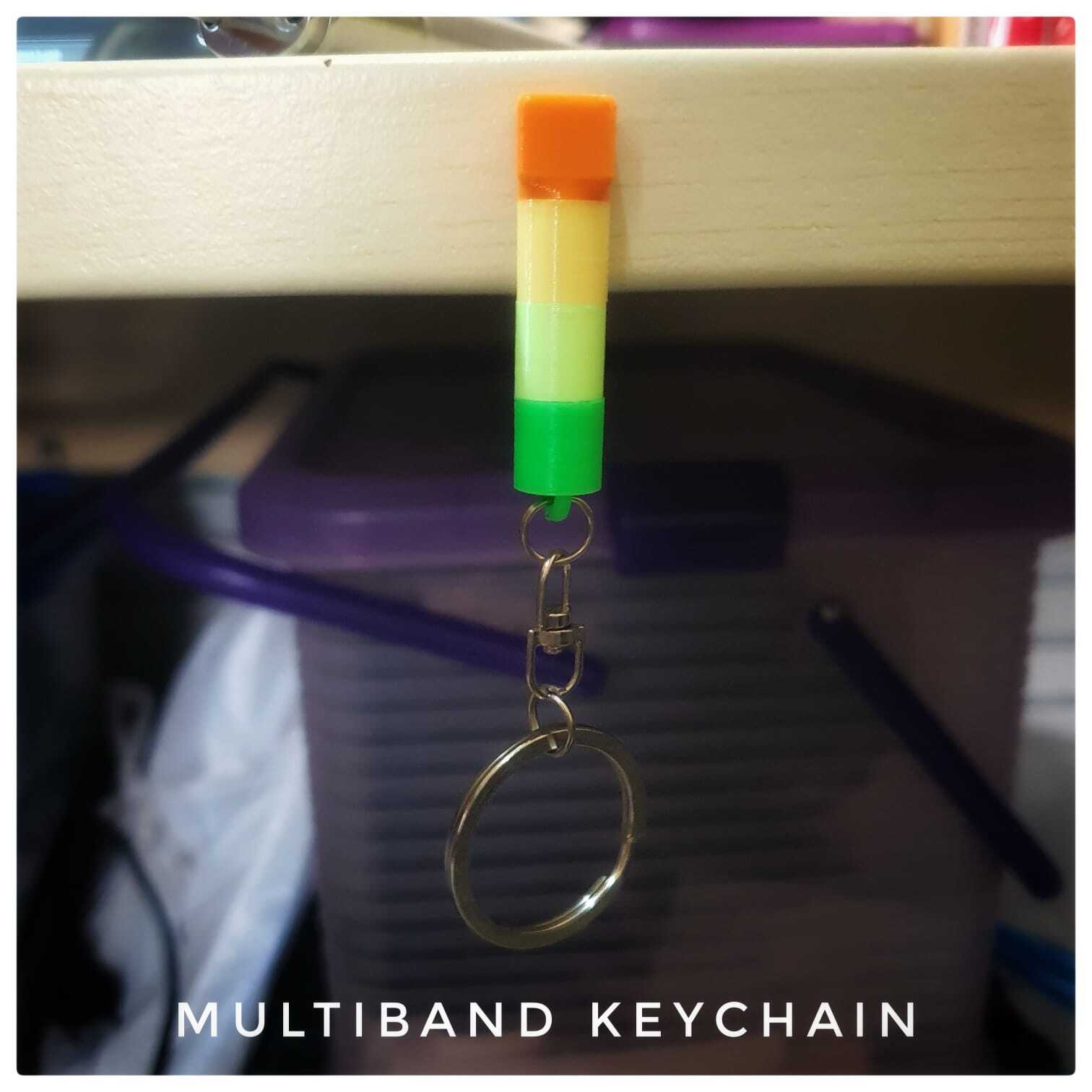 Multiband Color Coded Braille Keychain By Yoni Download Free Stl Model 