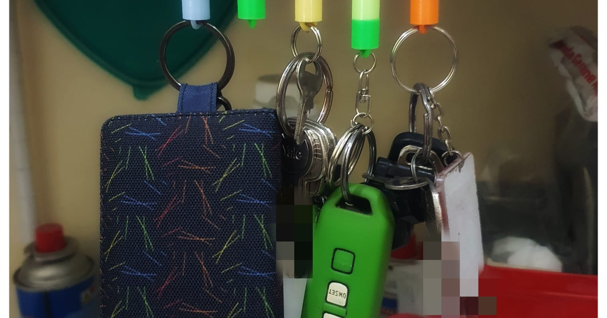 Multiband / Color Coded / Braille Keychain by yoni | Download free STL ...