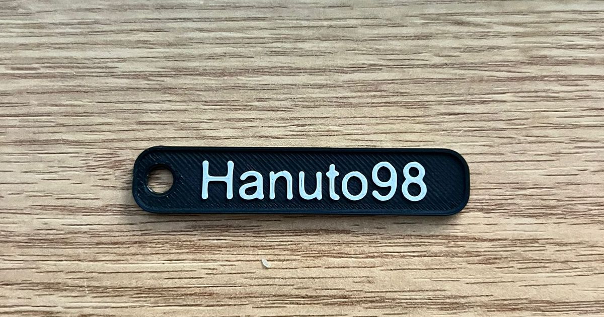 KeyTag - customable by Hanuto98 | Download free STL model | Printables.com