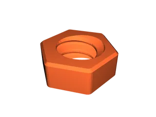 M10x35 screw + nut M10 and M5 by Frenko | Download free STL model ...
