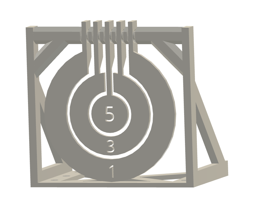 Hanging Nerf Target Print in Place by Toast | Download free STL model ...