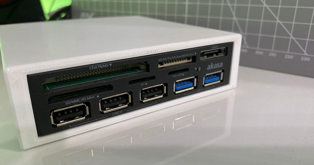 Box Akasa AK-ICR-16 3,5- front panel by Lexikon | Download free STL ...