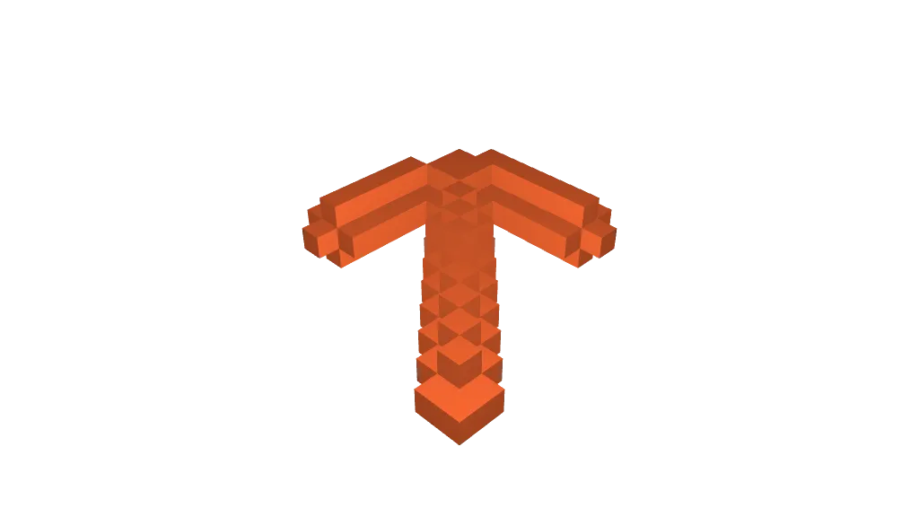 Minecraft 3D pickaxe by lcollomb | Download free STL model | Printables.com