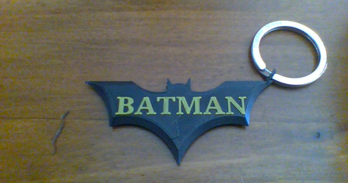 Batman Key Chain by Ryder K | Download free STL model | Printables.com