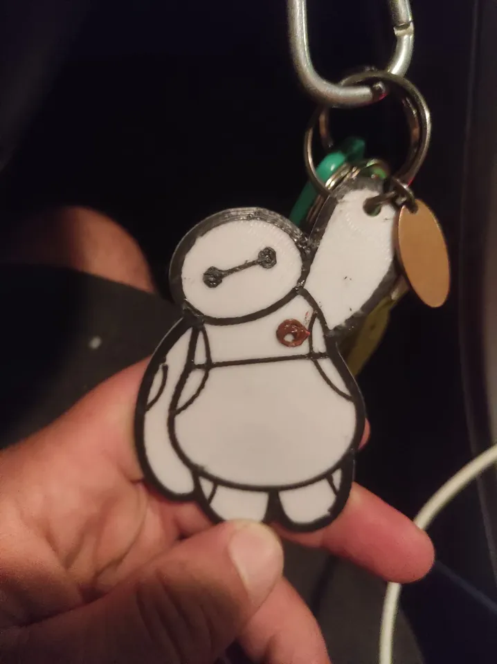 baymax keychain (big hero 6) by מישאל מימרן | Download free STL model ...