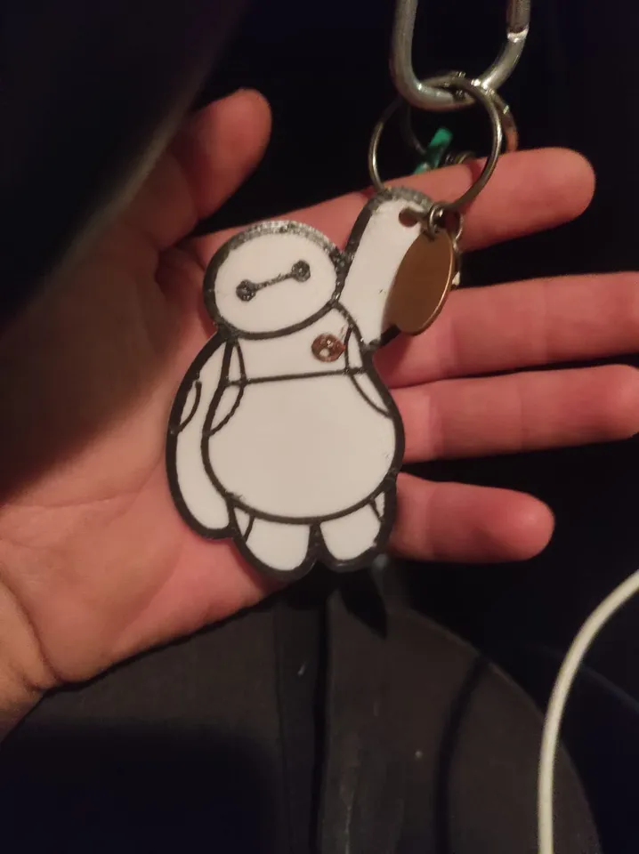 baymax keychain (big hero 6) by מישאל מימרן | Download free STL model | Printables.com