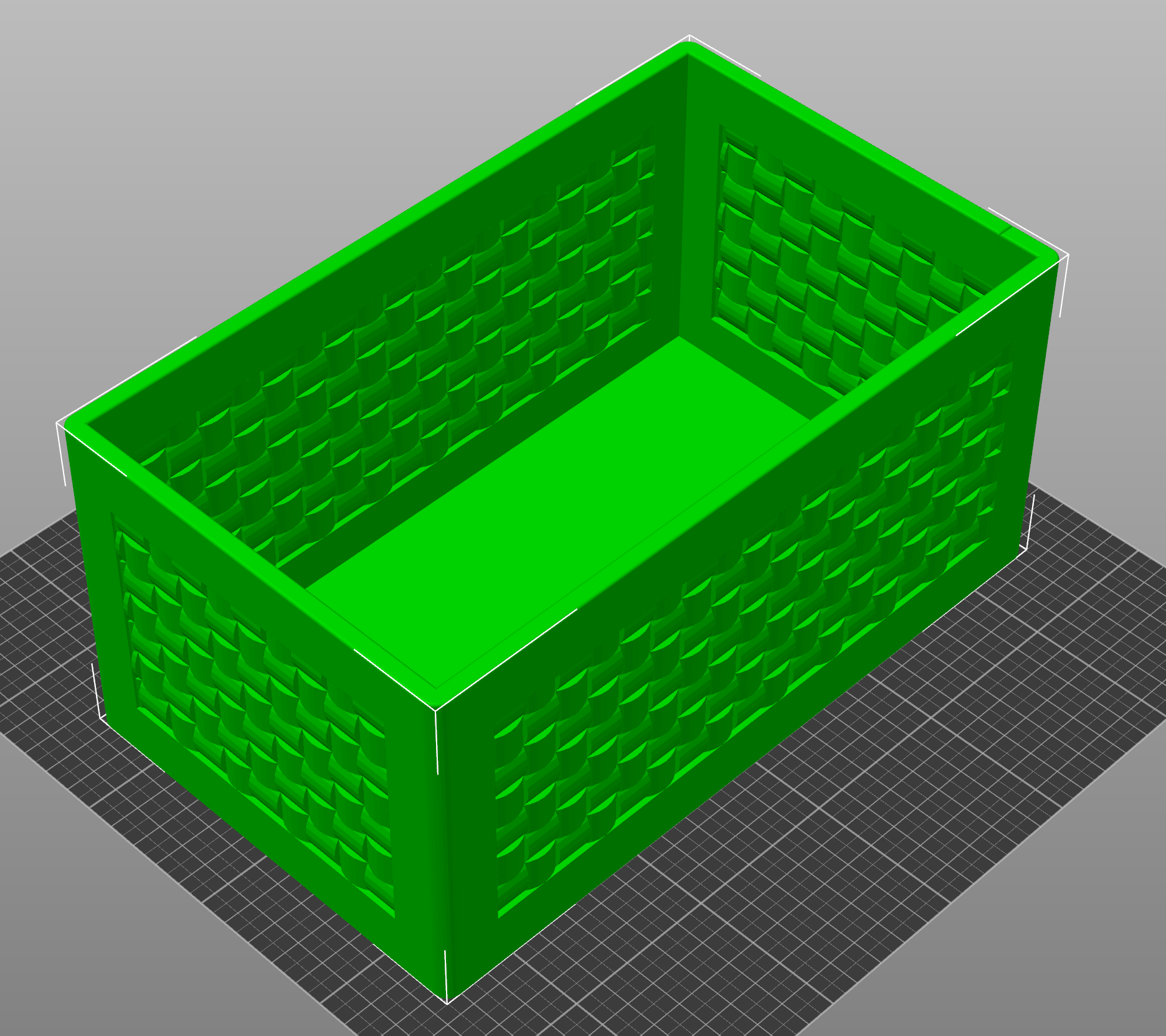 Box/tray with woven mesh structure 150 x 250 * 120 mm3 by JoVer ...