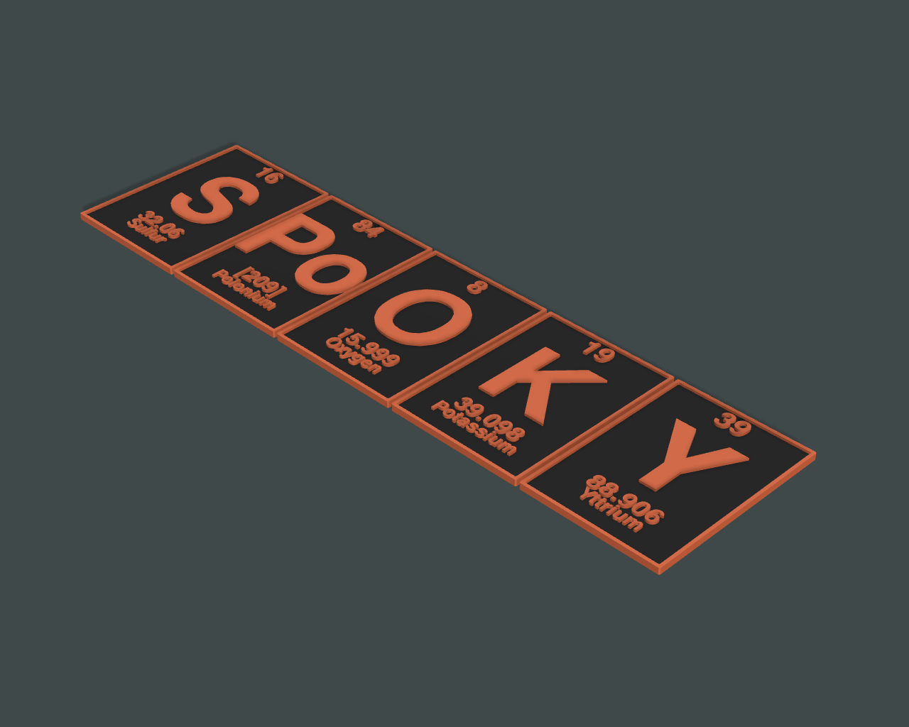 SPoOKY | Elements of the Periodic Table by Josh Carroll | Download free ...