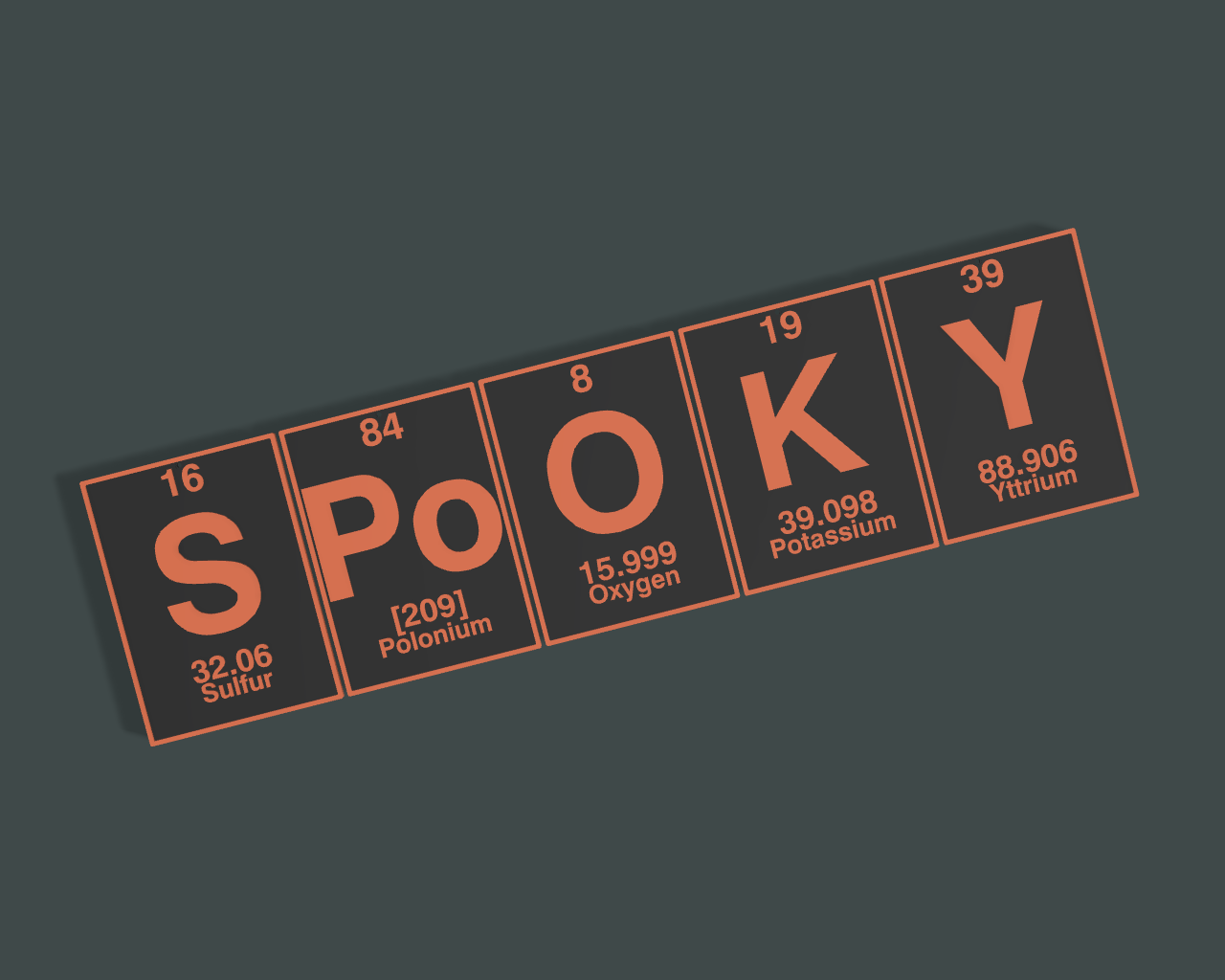 SPoOKY | Elements of the Periodic Table by Josh Carroll | Download free ...