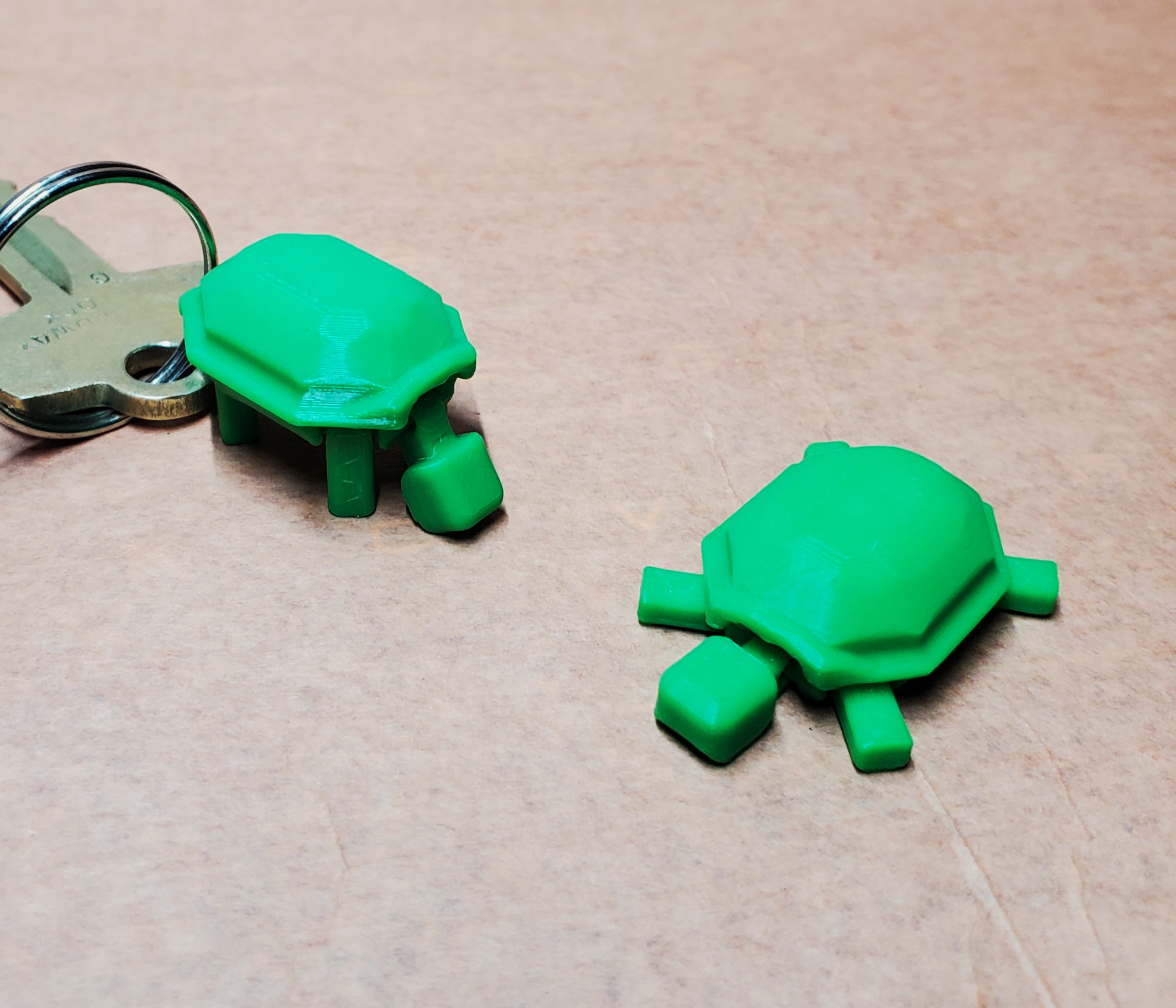 Print-in-place Turtle Keychain by GenePool | Download free STL model ...