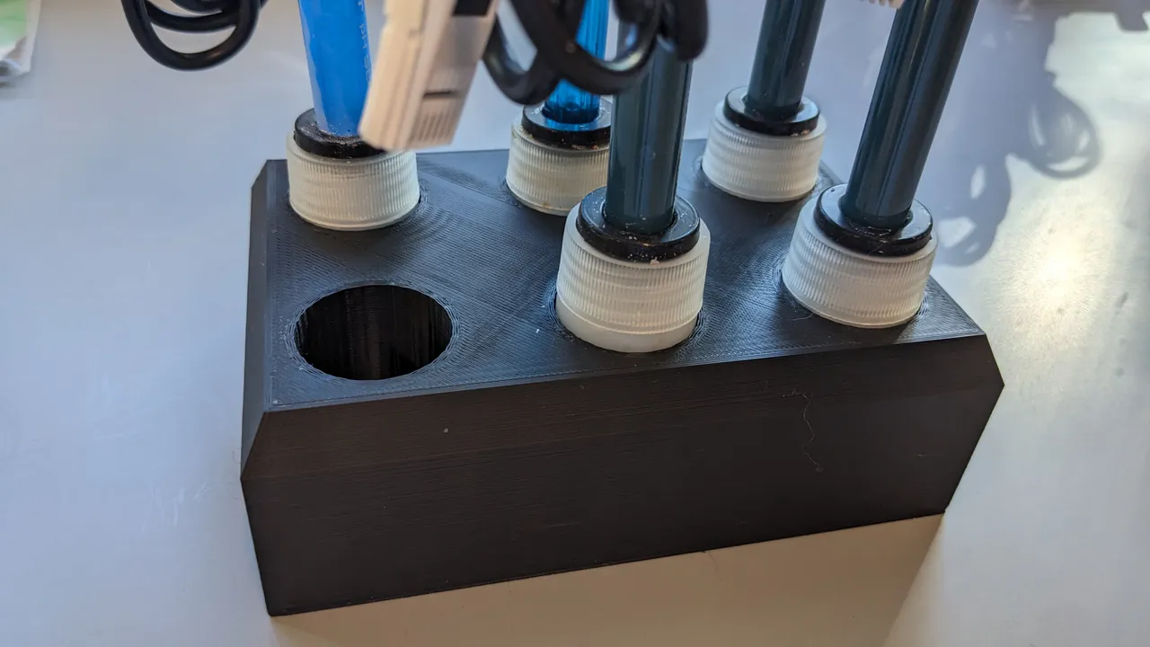 pH Probe Rack by BioNerd12 | Download free STL model | Printables.com
