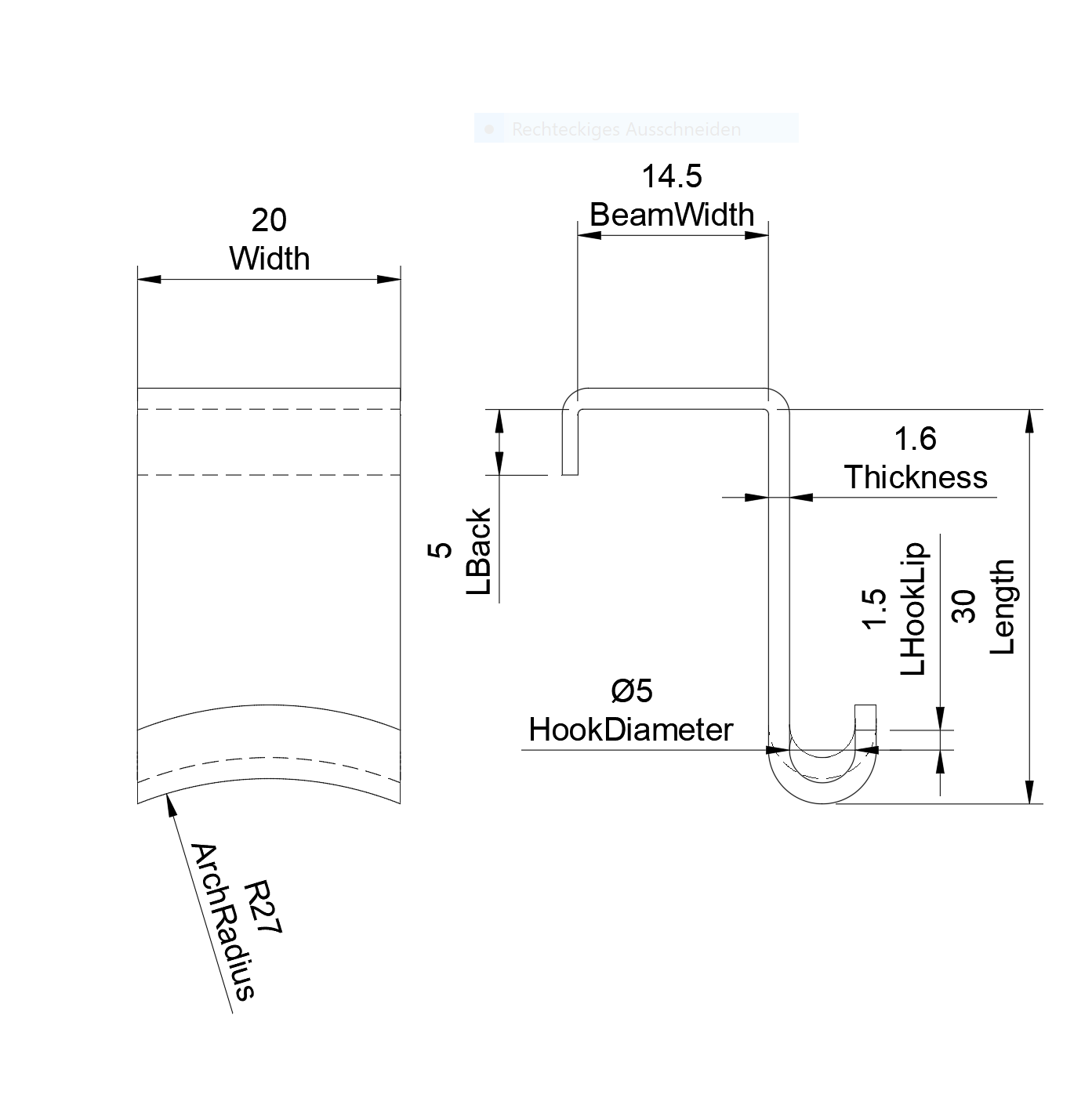 Parametric Door and Window Hook by Nordlicht | Download free STL model ...