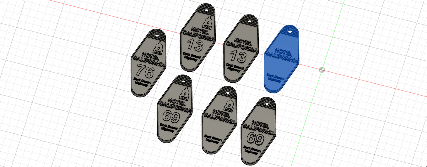 Hotel California Key Fob by Tom Anderson (The Real NEO) | Download free ...