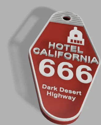 Hotel California Key Fob by Tom Anderson (The Real NEO) | Download free ...