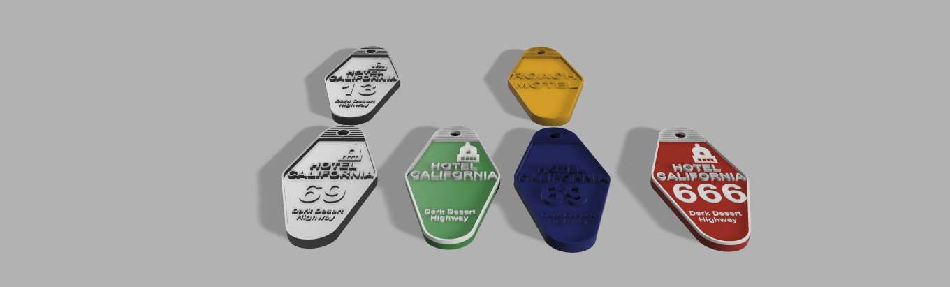 Hotel California Key Fob by Tom Anderson (The Real NEO) | Download free ...