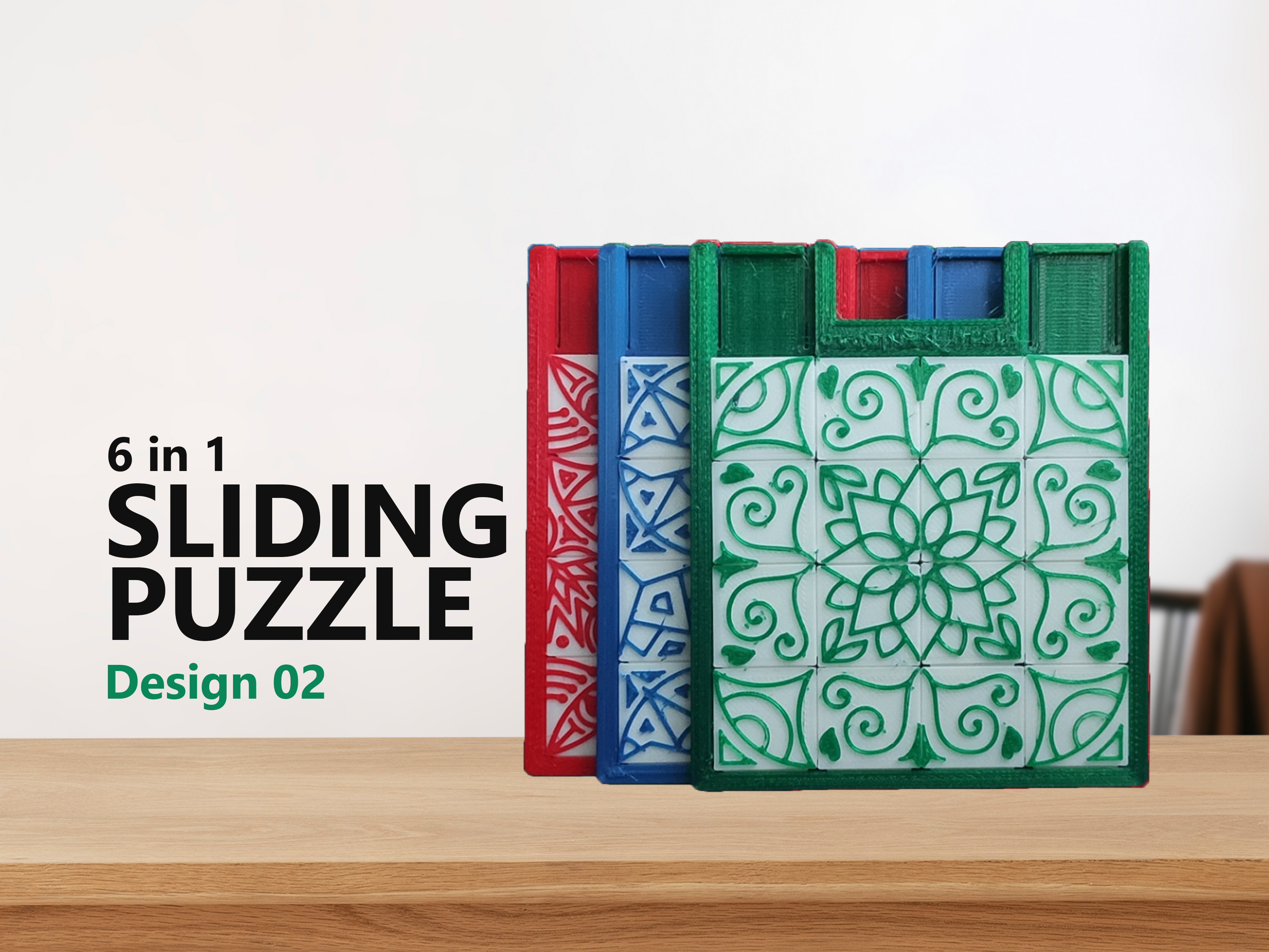 6 in 1 - Sliding Puzzle : Design 02 by occupied_brain | Download free ...