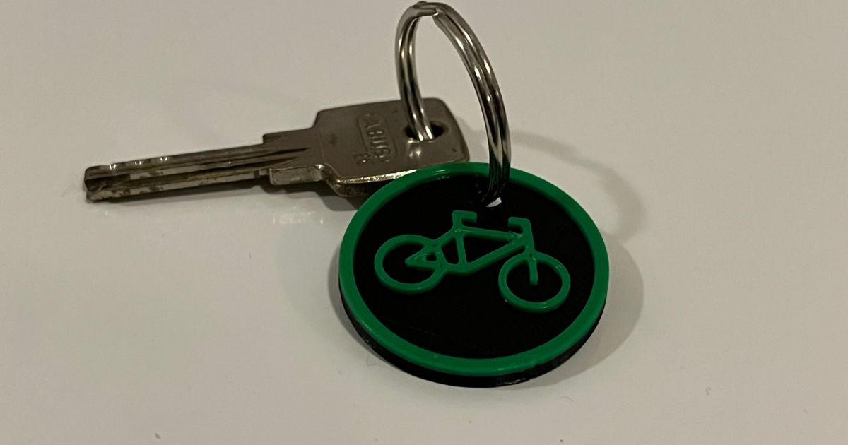 Bicycle key chain by mxp | Download free STL model | Printables.com