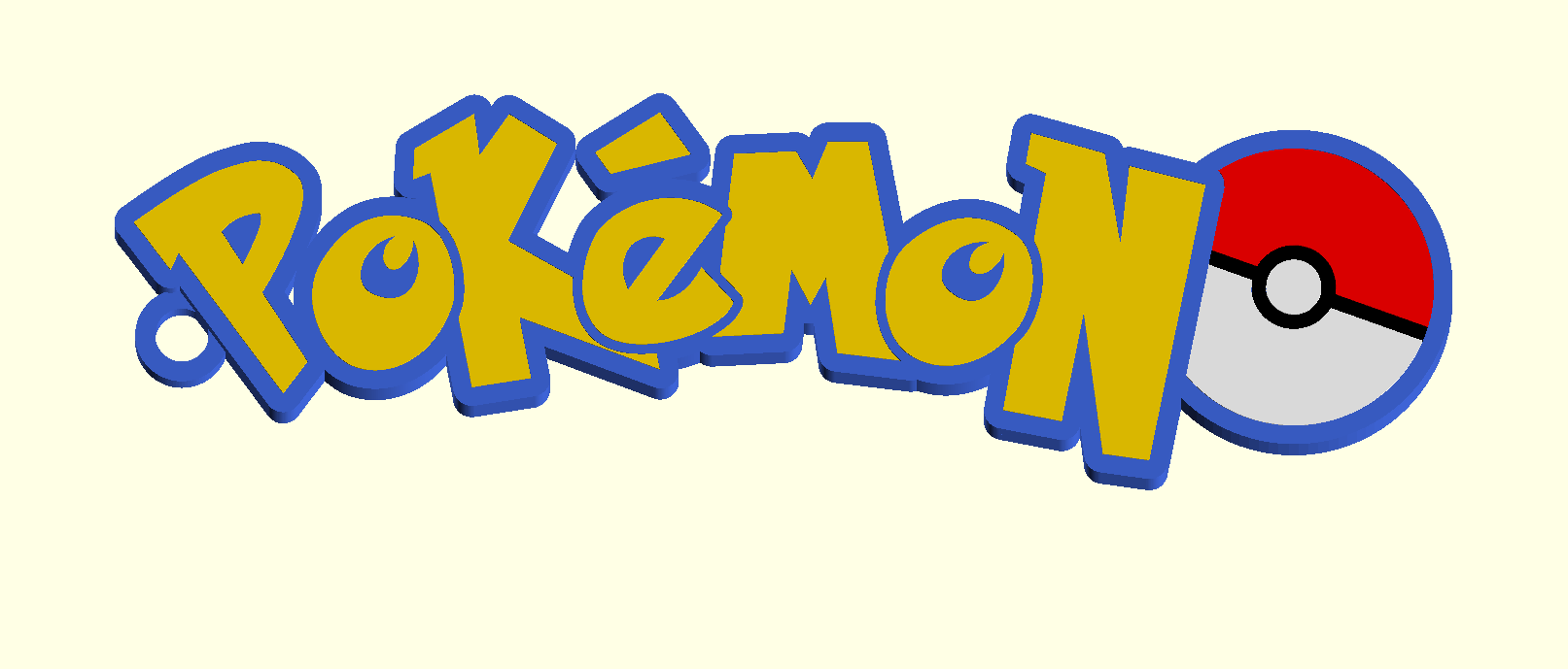 Customizable Pokemon Themed Nametag/Keyring (separate colors, not MMU ...