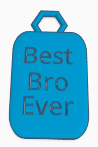 Best Brother Ever Keychain von TheCubingJar | Kostenloses STL-Modell ...