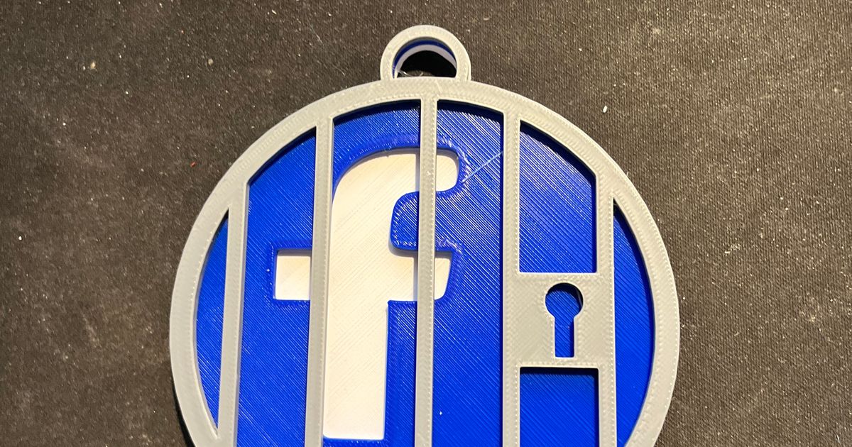 Facebook Jail Tag by Primewelder | Download free STL model | Printables.com