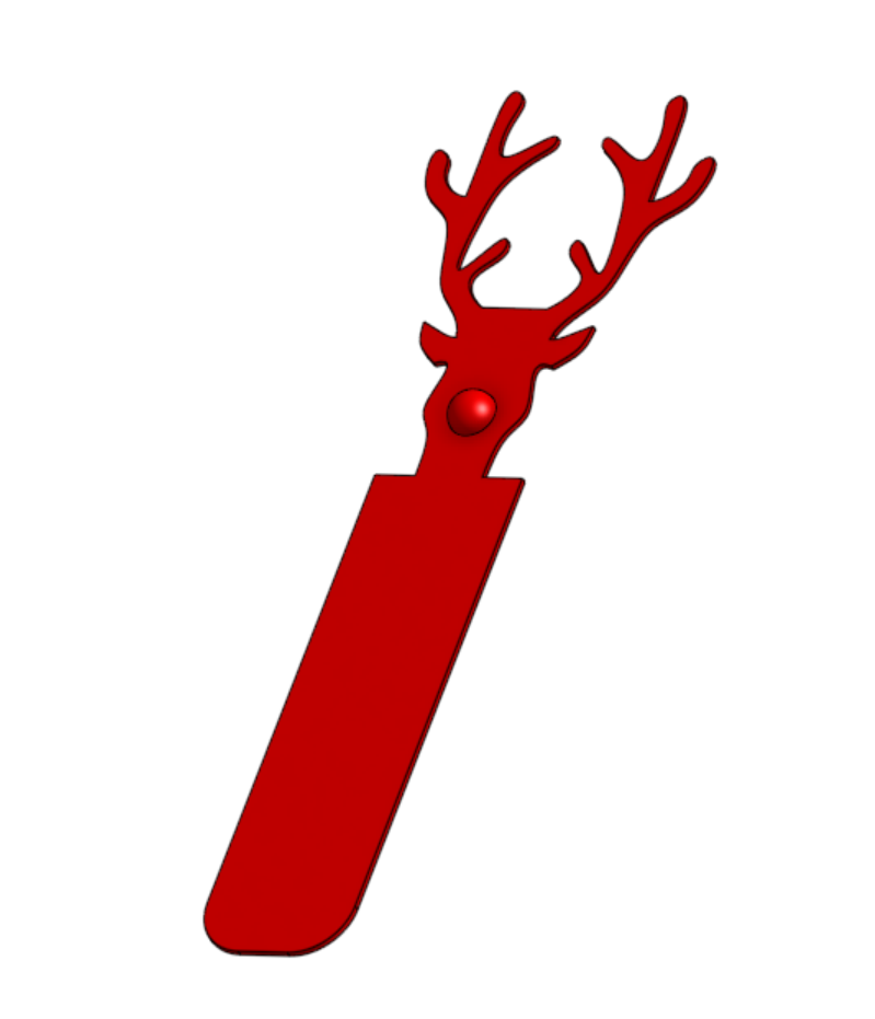 Reindeer Bookmark by Steph Campeau | Download free STL model ...