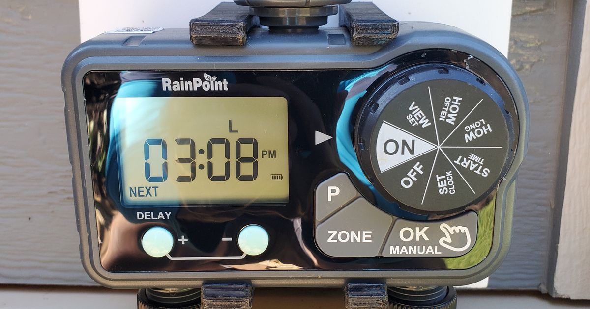 Mounting bracket for RainPoint Timer by LGworkshop | Download free STL ...